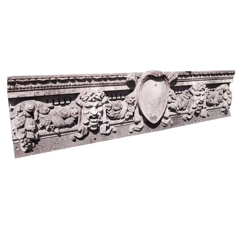 1910 Historic Cast Iron Bacchus Frieze from a Grand Central Area ...