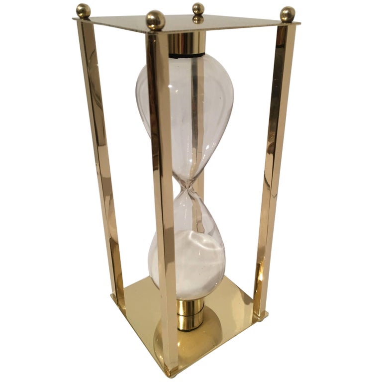 Brass Frame Hour Glass For Sale At 1stdibs