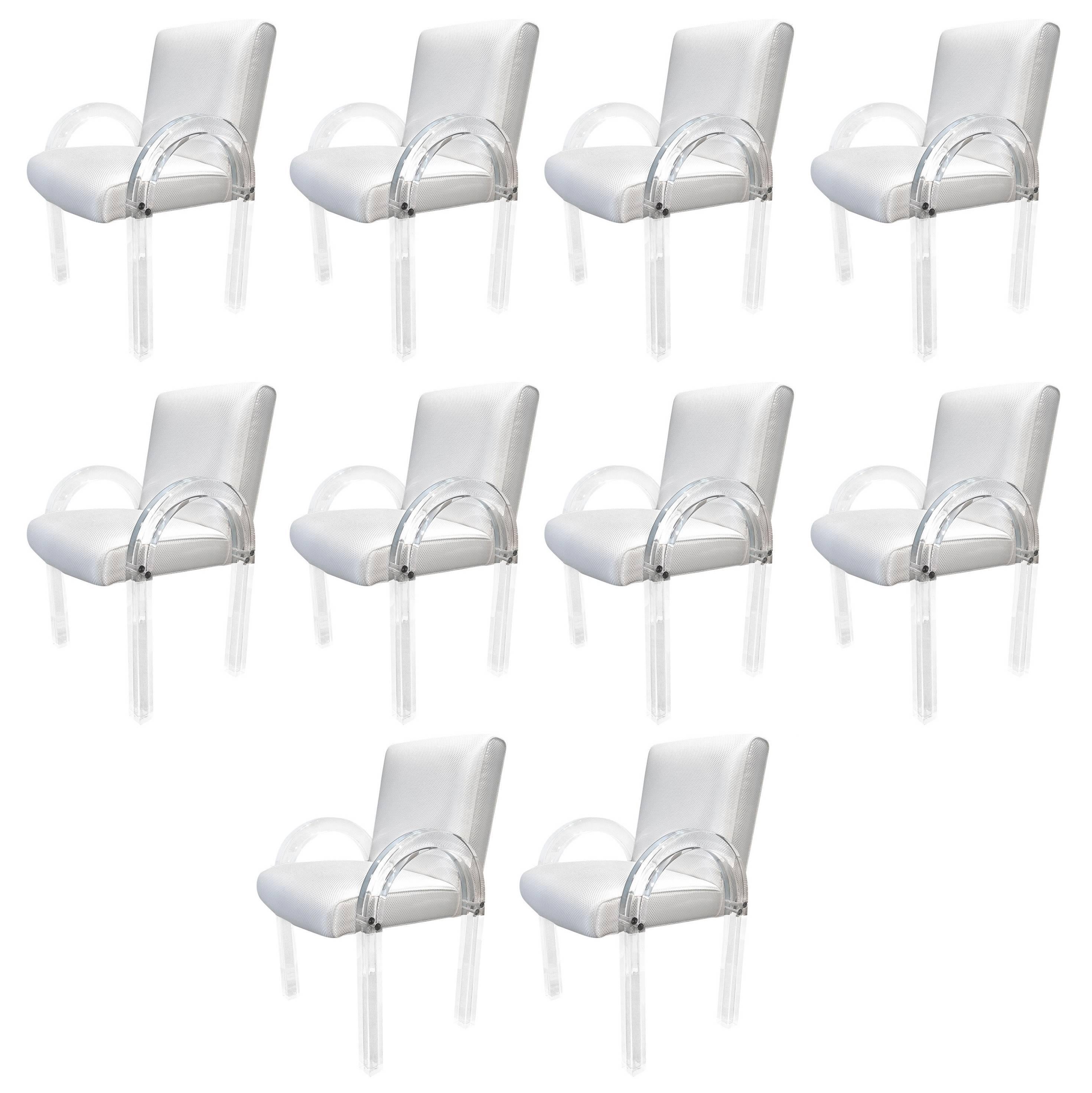 Set of ten Charles Hollis Jones Waterfall Chairs from the Dorothy ...
