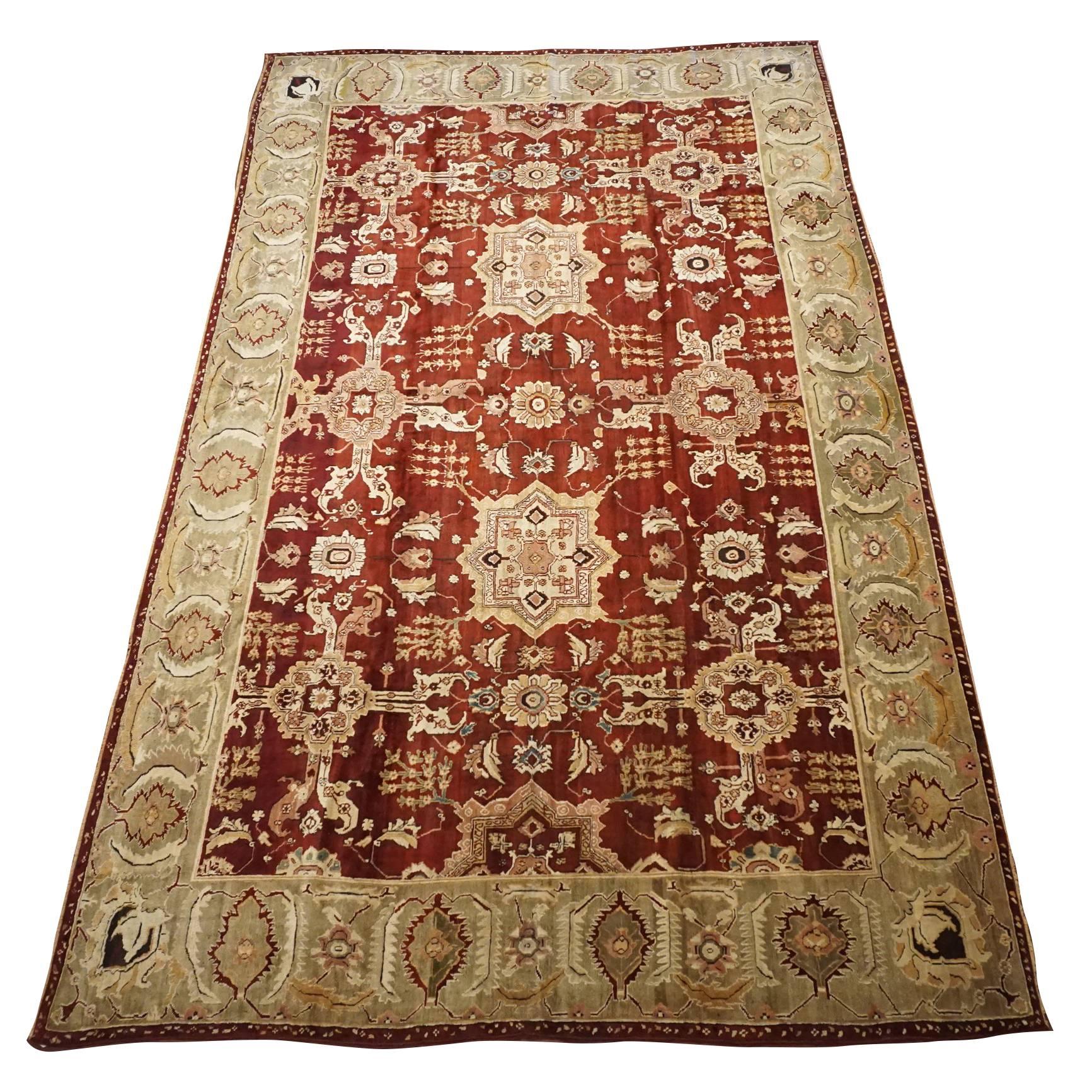 Antique Indian Agra Rug, circa 1890 For Sale at 1stDibs