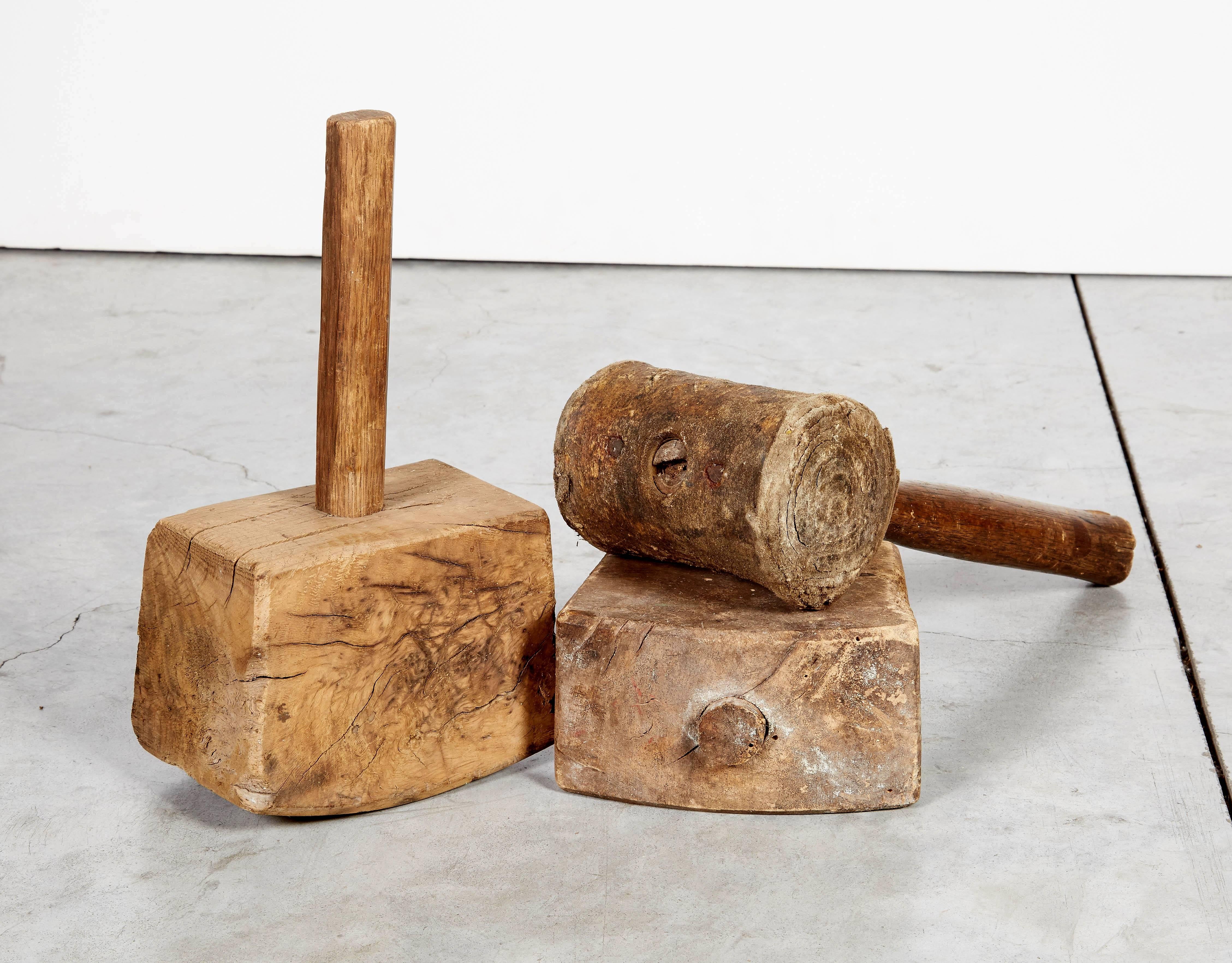 Early American Wood Mallets at 1stDibs | wood mallets for sale, wooden ...