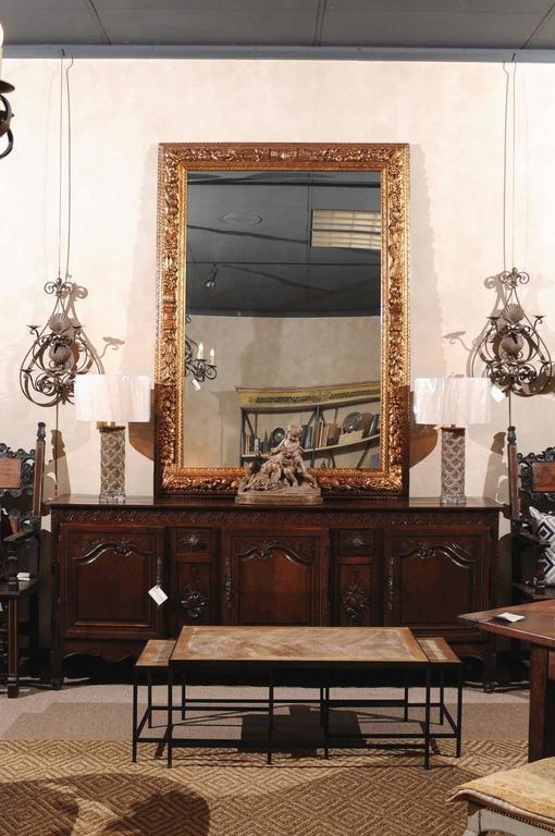 16th Century Carved Wood Gilt Italian Mirror from Genoa, Circa 1590 For ...
