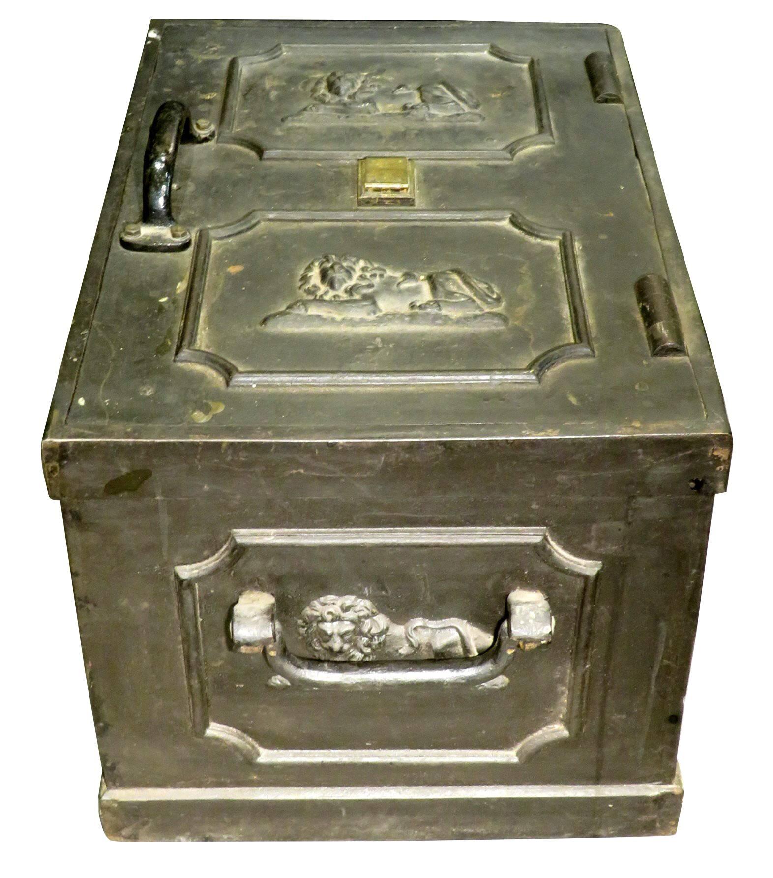 George II Cast Iron Strong Box Attributed to Humphrey Gainsborough at ...