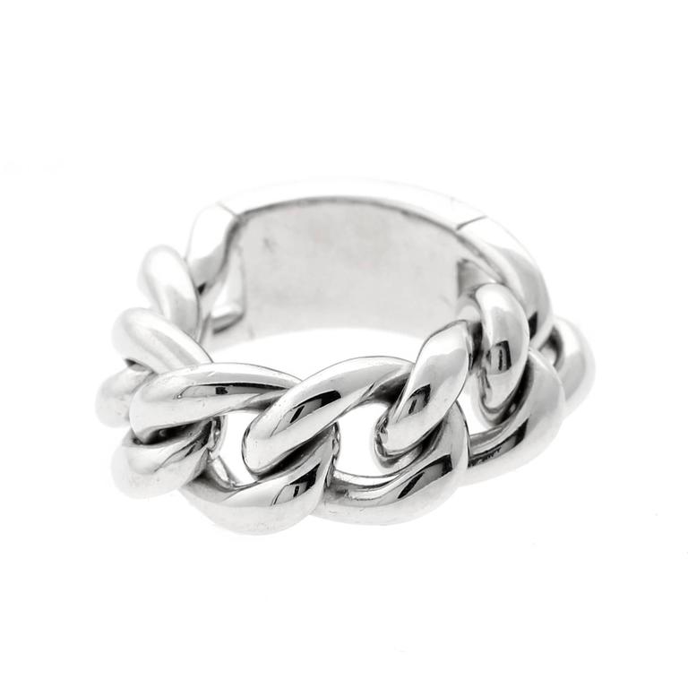 Dior Gold Chain Gourmette Link Ring at 1stDibs | dior gourmette ring ...