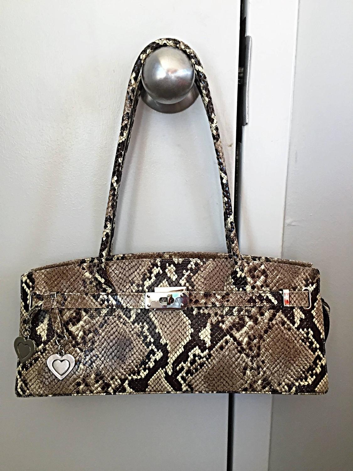 Chic New Stuart Weitzman Snakeskin Snake Python Print Leather ' Kelly ...