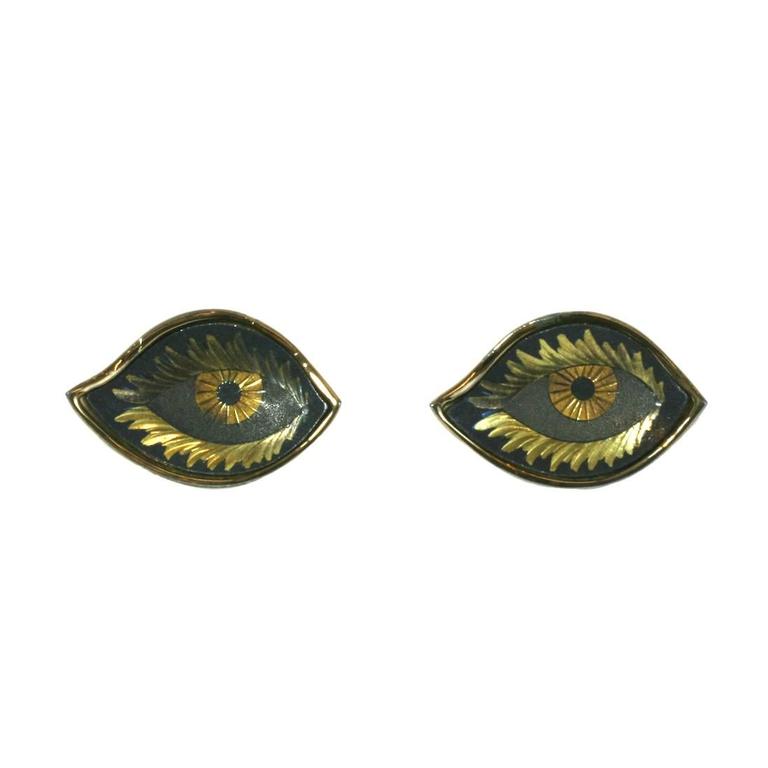 Surreal "Eye" Cufflinks For Sale at 1stDibs
