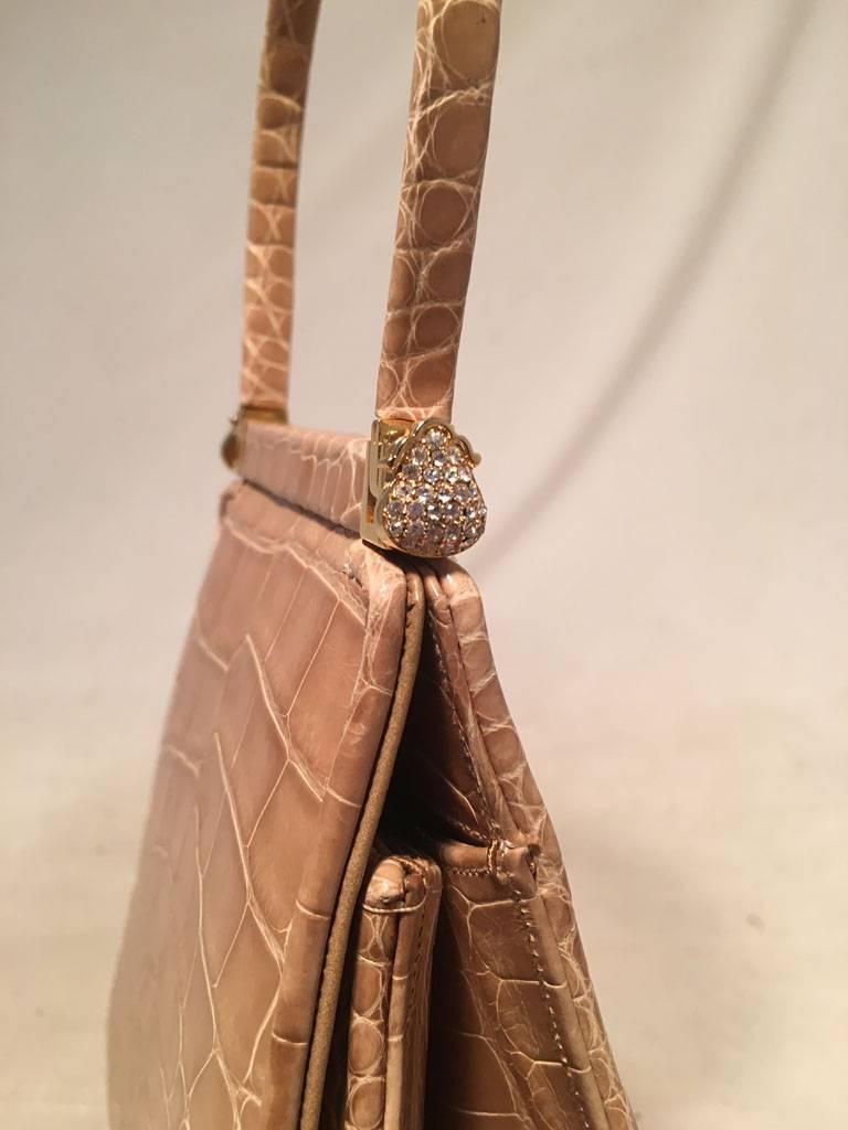Judith Leiber Vintage Tan Alligator Mini Evening Bag at 1stDibs