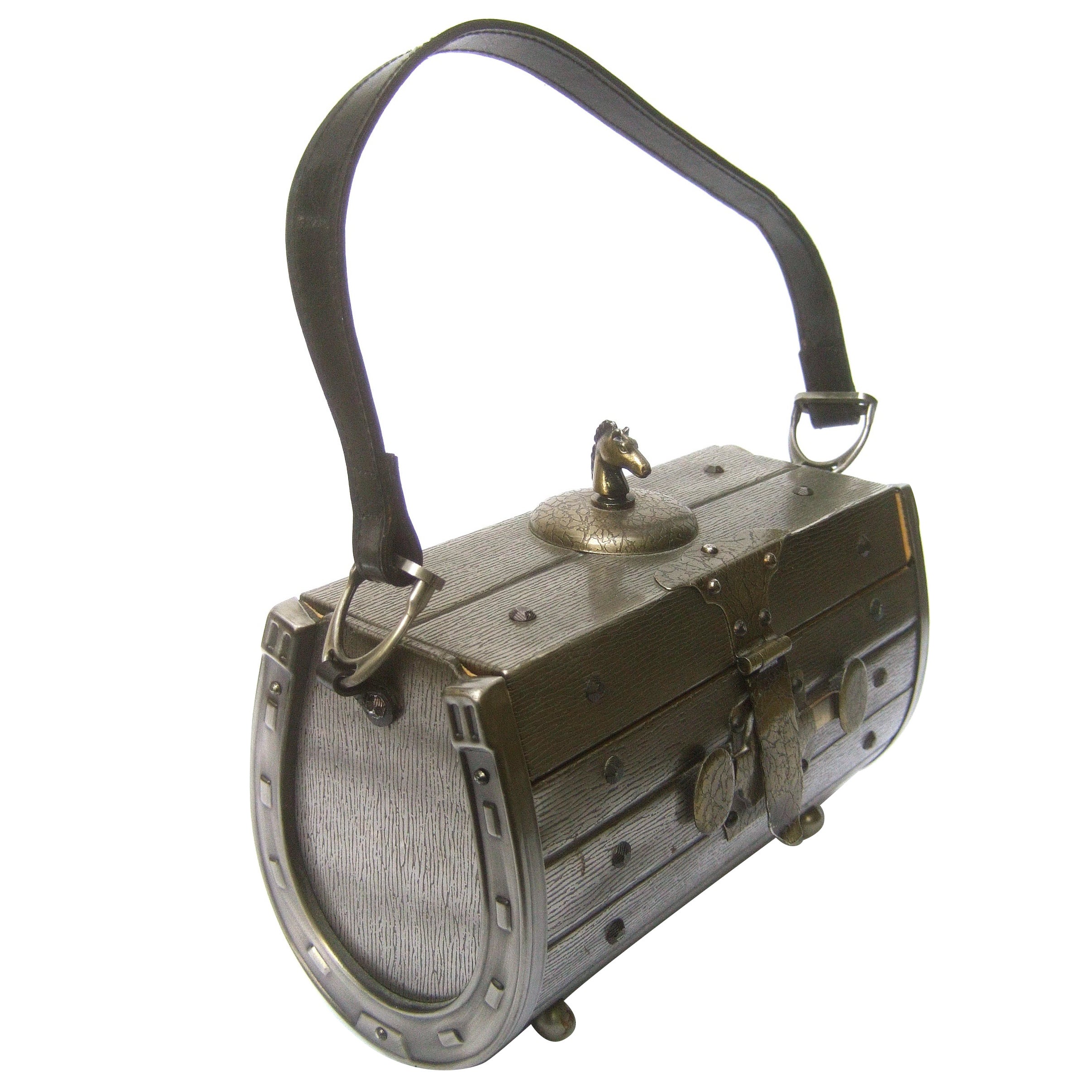 Whimsical Quirky Astro Turf Wicker Handmade Basket Purse circa 1970 For ...