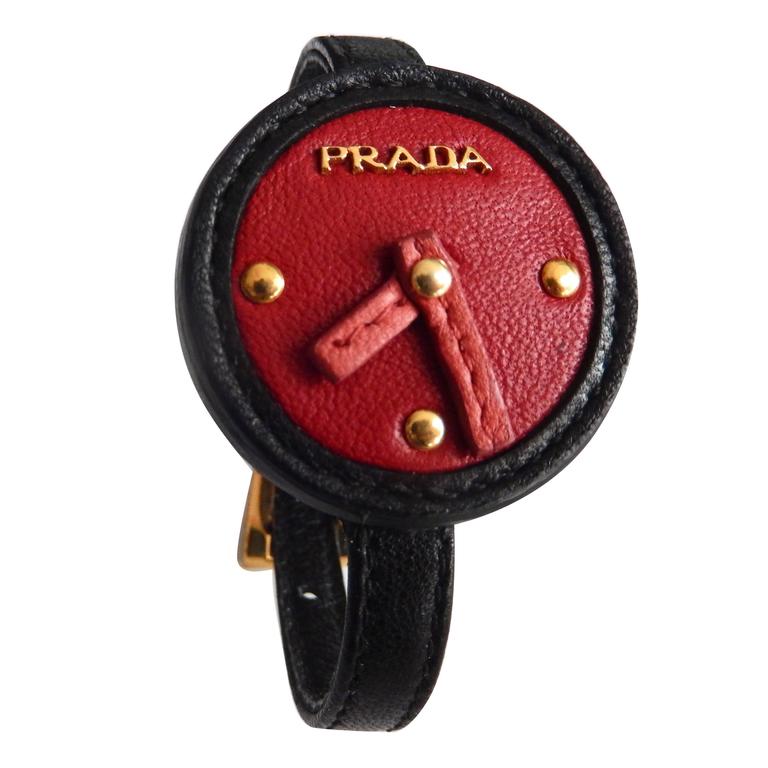 PRADA Leather Fashion Watch/Bracelet at 1stDibs | prada watch band ...