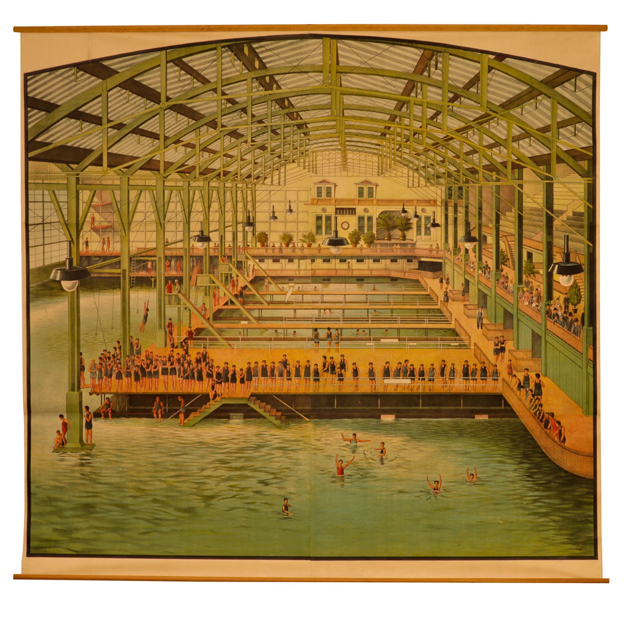 Original Sutro Baths 19th Century Lithograph at 1stDibs