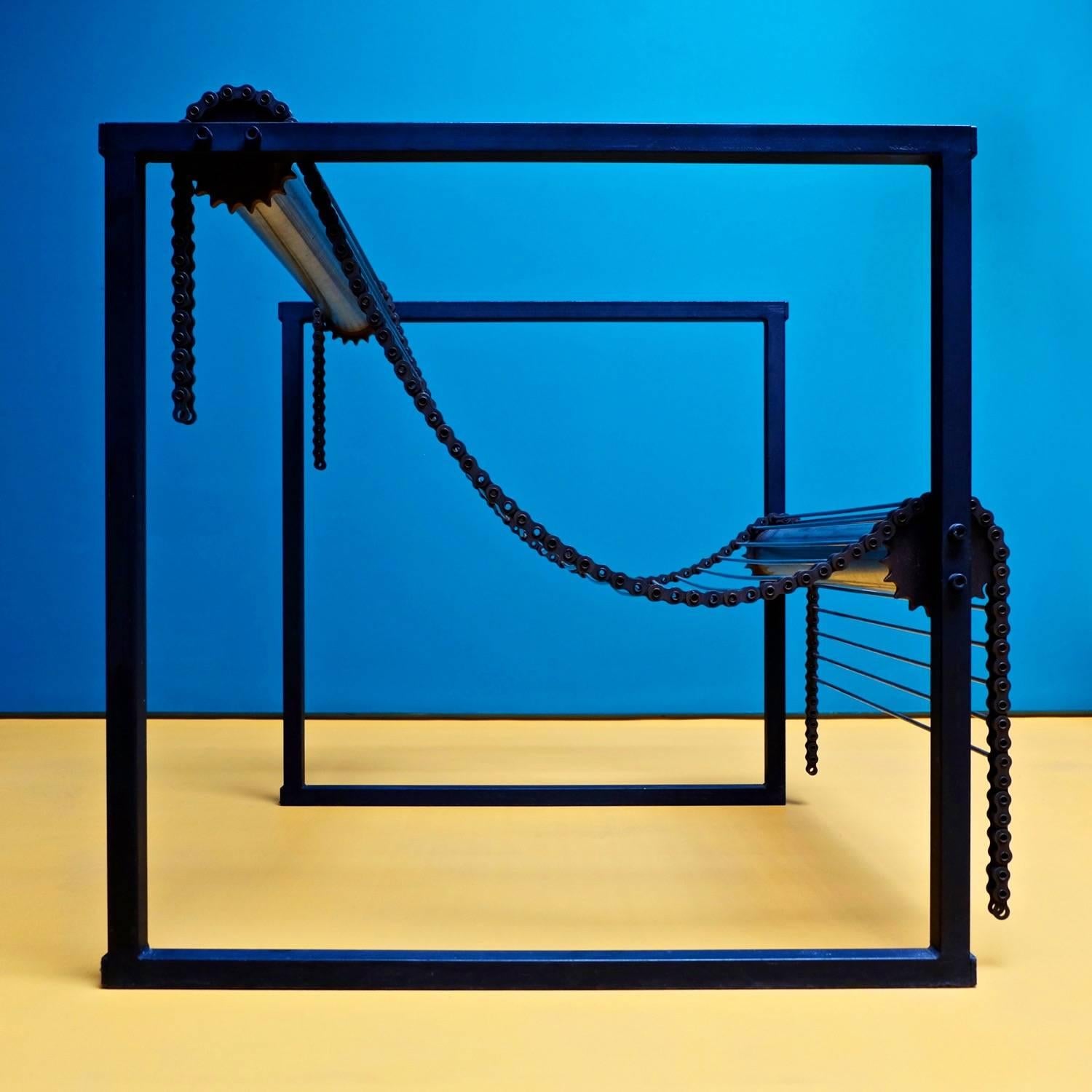 1980s Bicycle Chain Chair For Sale at 1stDibs