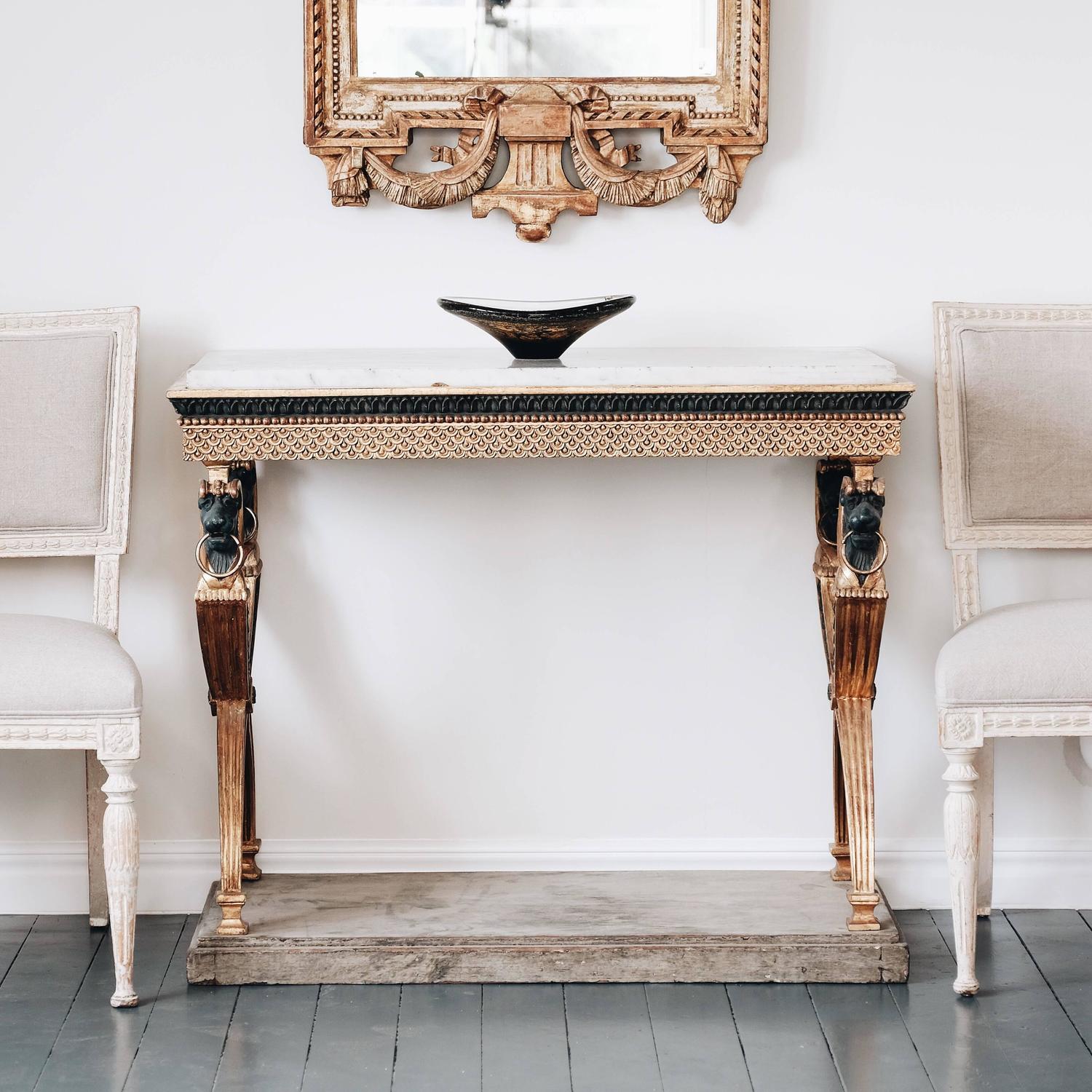 19th Century Swedish Gustavian Console Table at 1stdibs