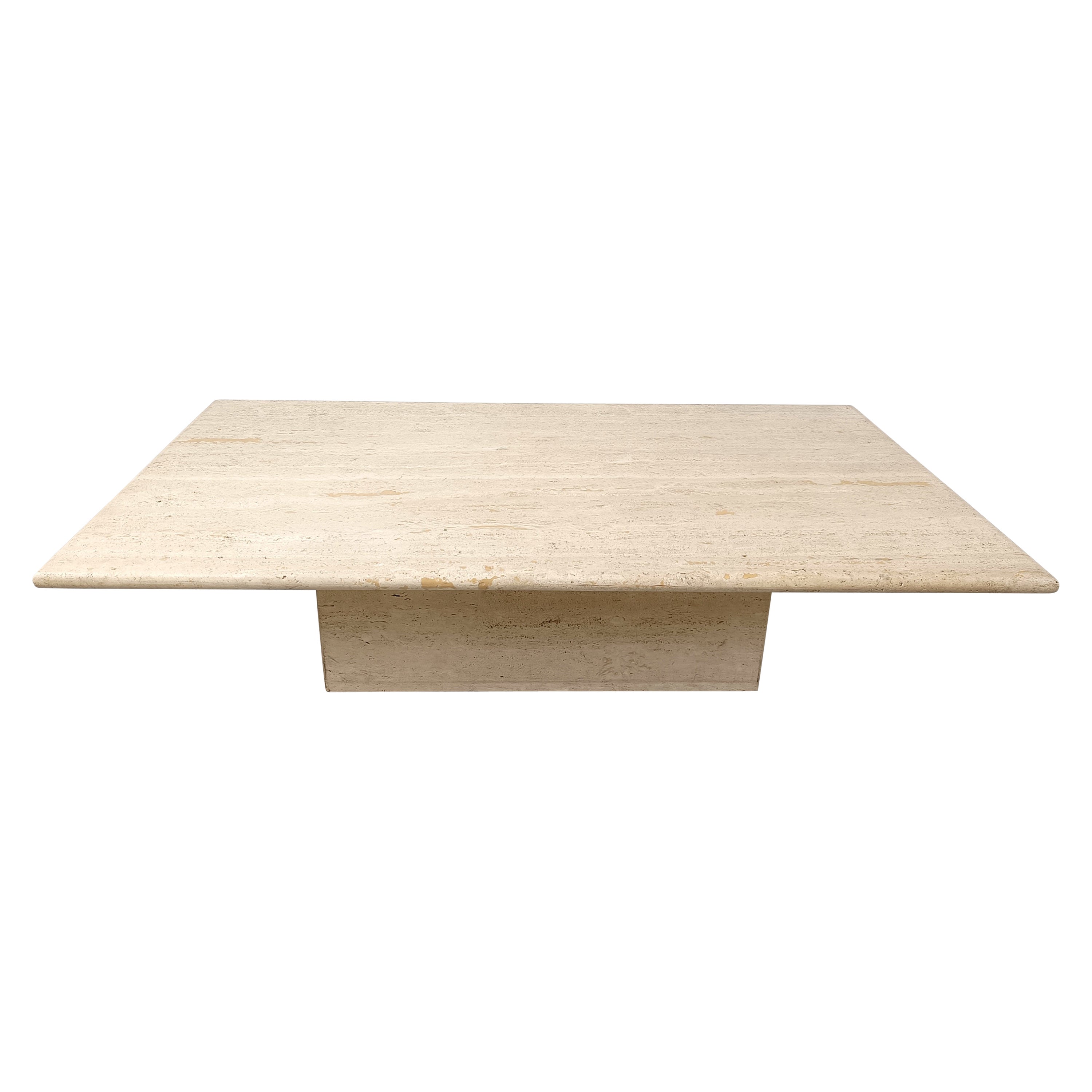 Travertine Coffee Table 1970s, Italy For Sale at 1stDibs