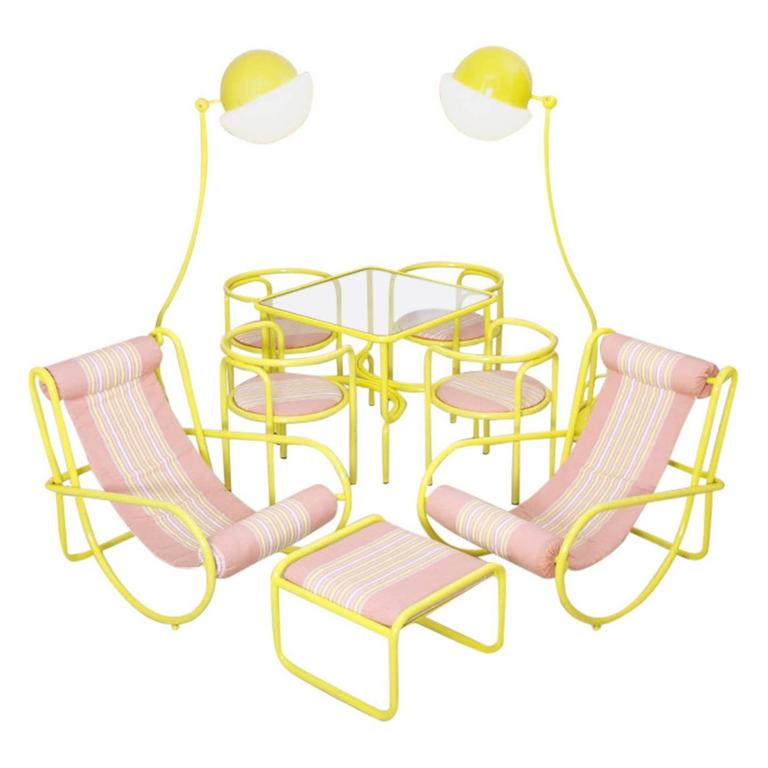 Rare Locus Solus Set by Gae Aulenti, Poltronova, Italy, 1963 Garden ...