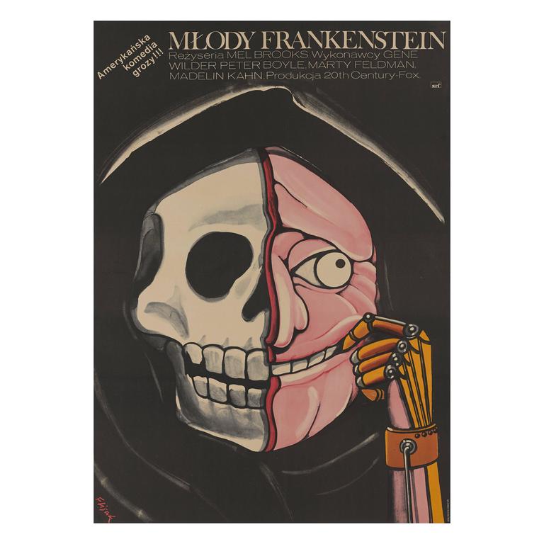 Young Frankenstein/Mlody Frankenstein, Polish Film Poster at 1stDibs ...