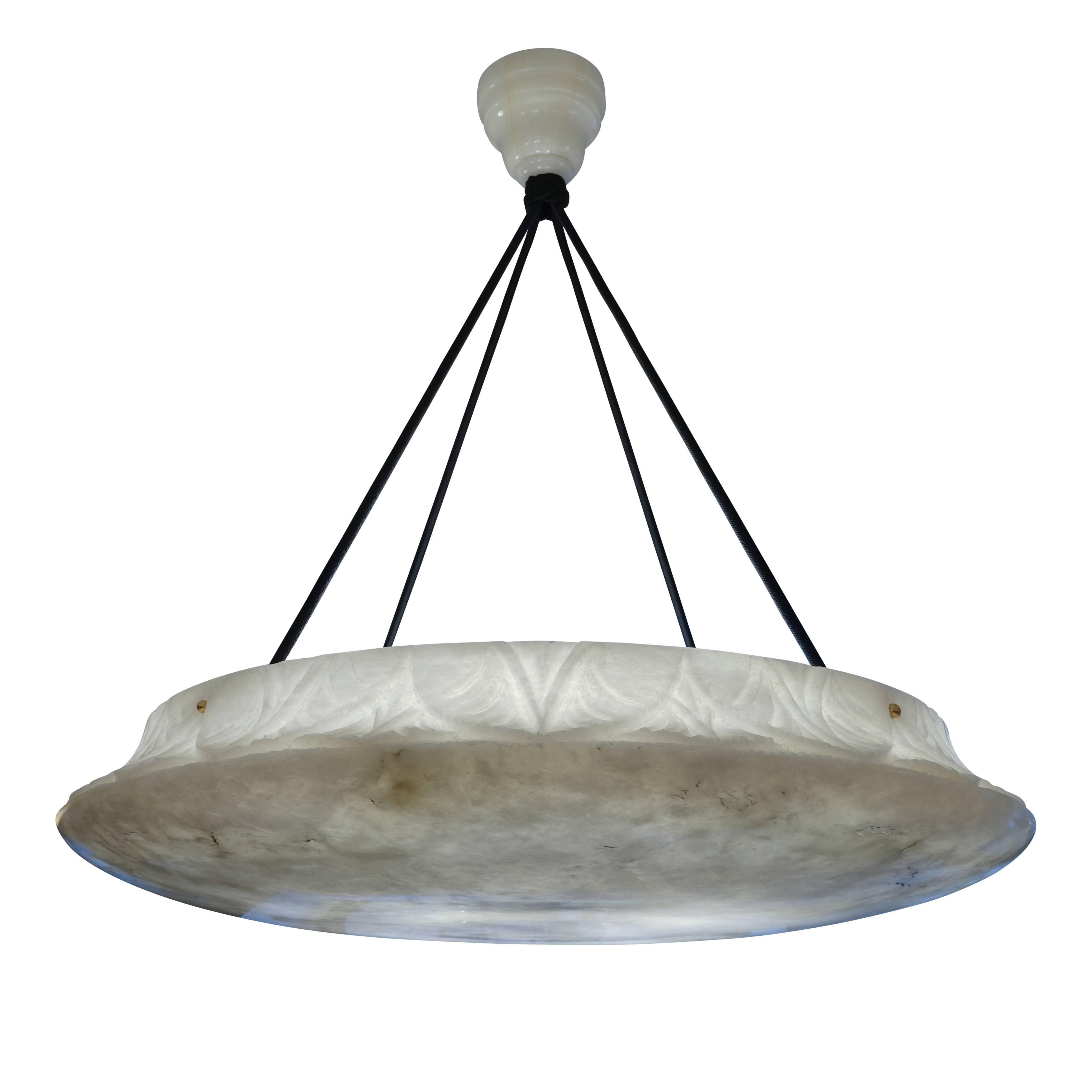 Alabaster Light Fixture at 1stDibs