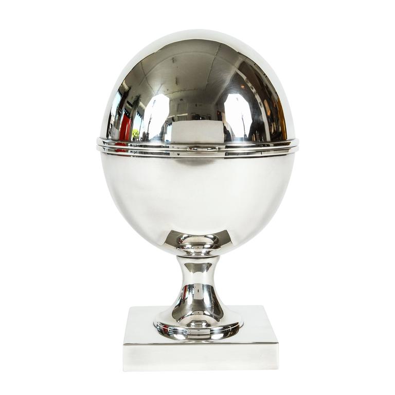 Oval Silver Plate Caviar Server by St. James at 1stDibs