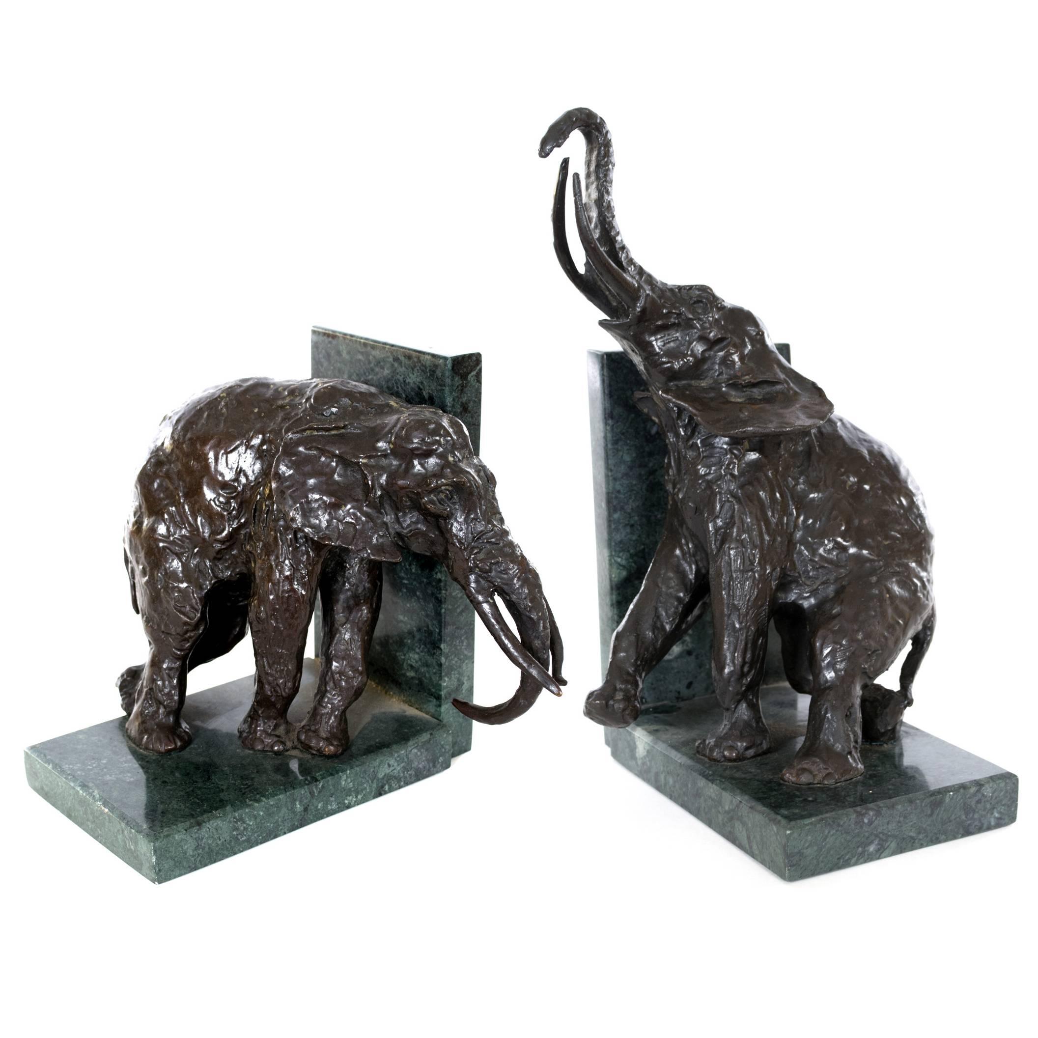 Elephant Bookends by Ary Bitter at 1stDibs