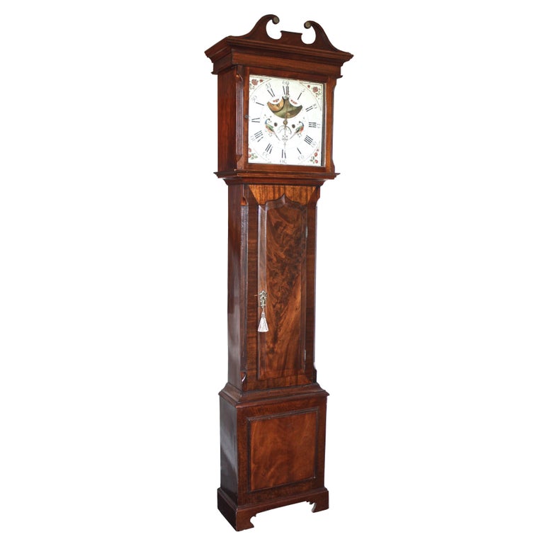 English Regency Tall Case Clock For Sale at 1stDibs