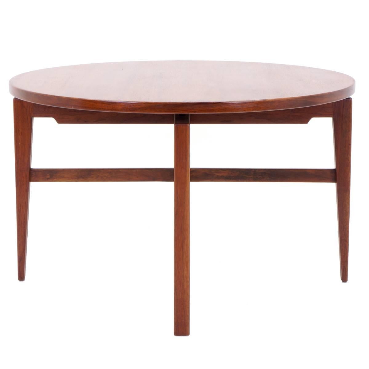 Jens Risom Revolving Top / Lazy Susan Game or Dining Table at 1stDibs