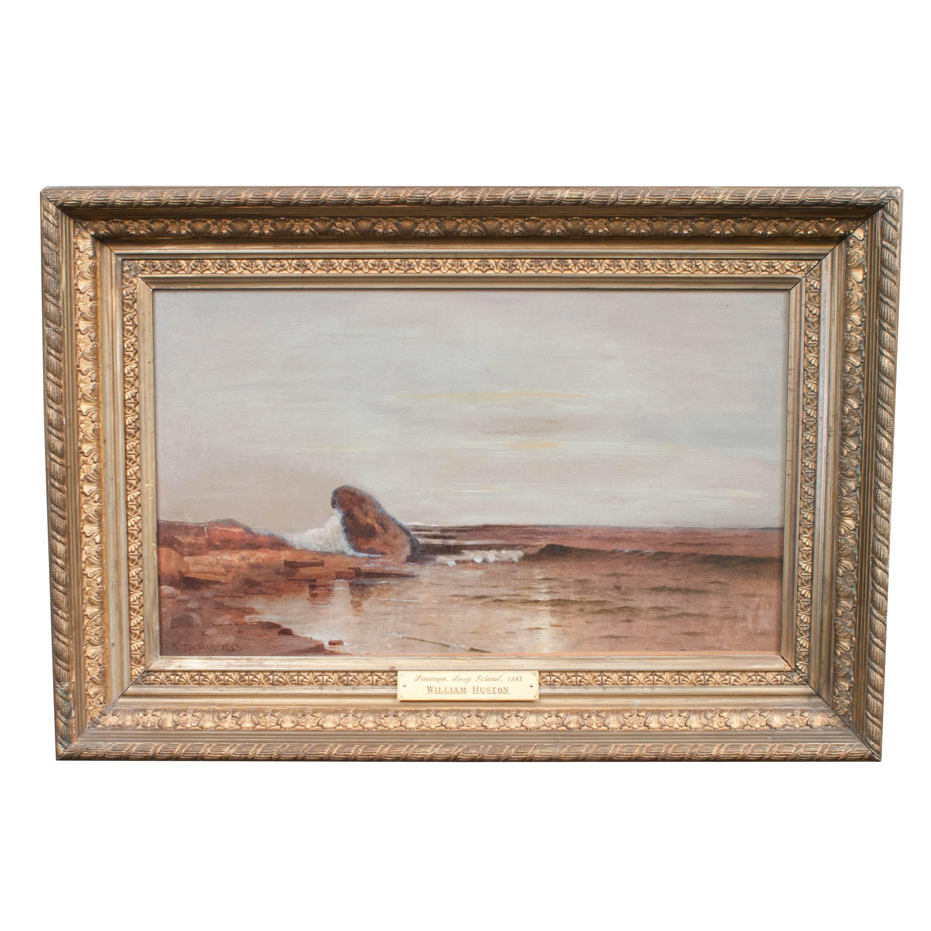 Oil on Canvas, Seascape, Long Island, 1883 by William Huston at 1stDibs ...