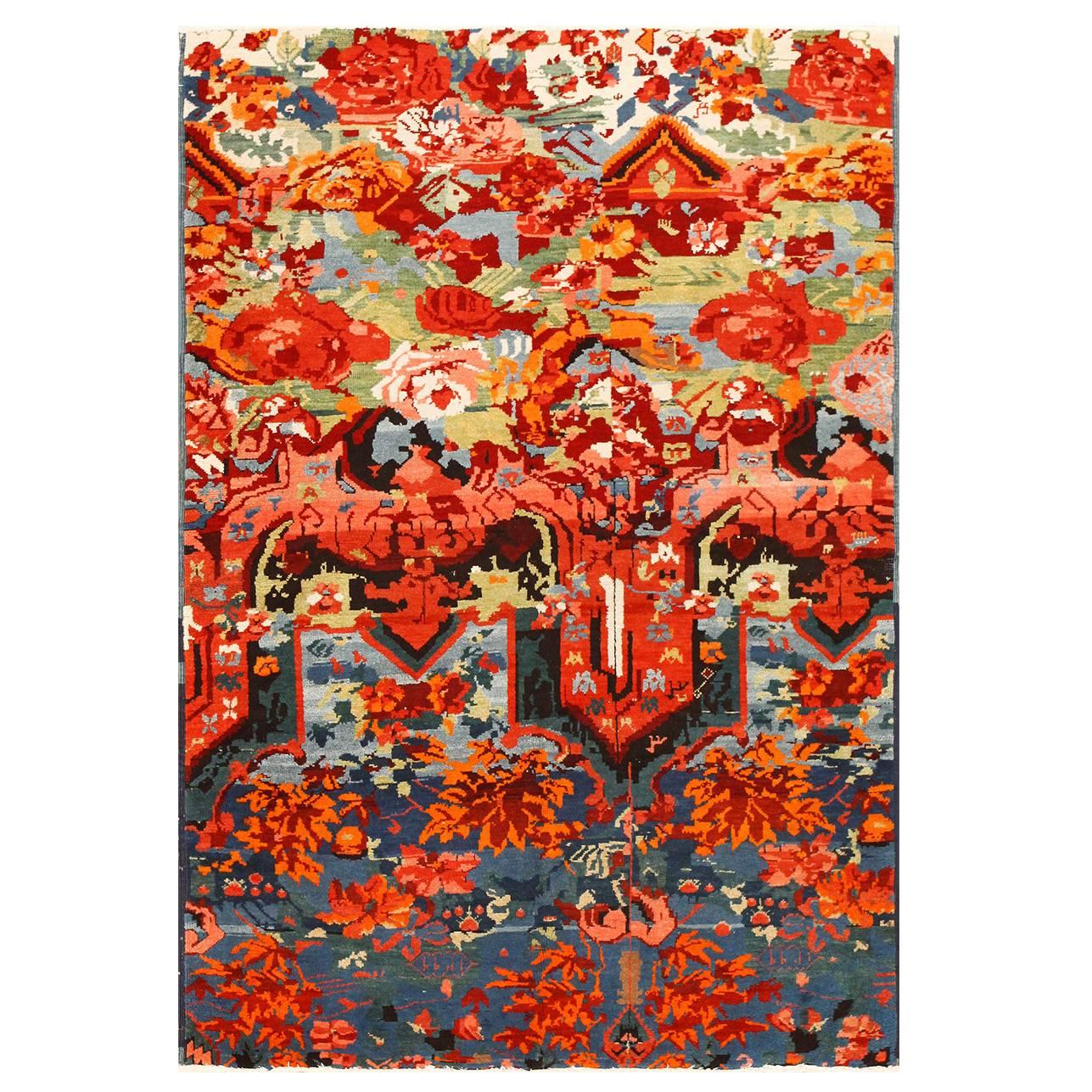 Vivid Antique Caucasian Seychour Rug at 1stDibs