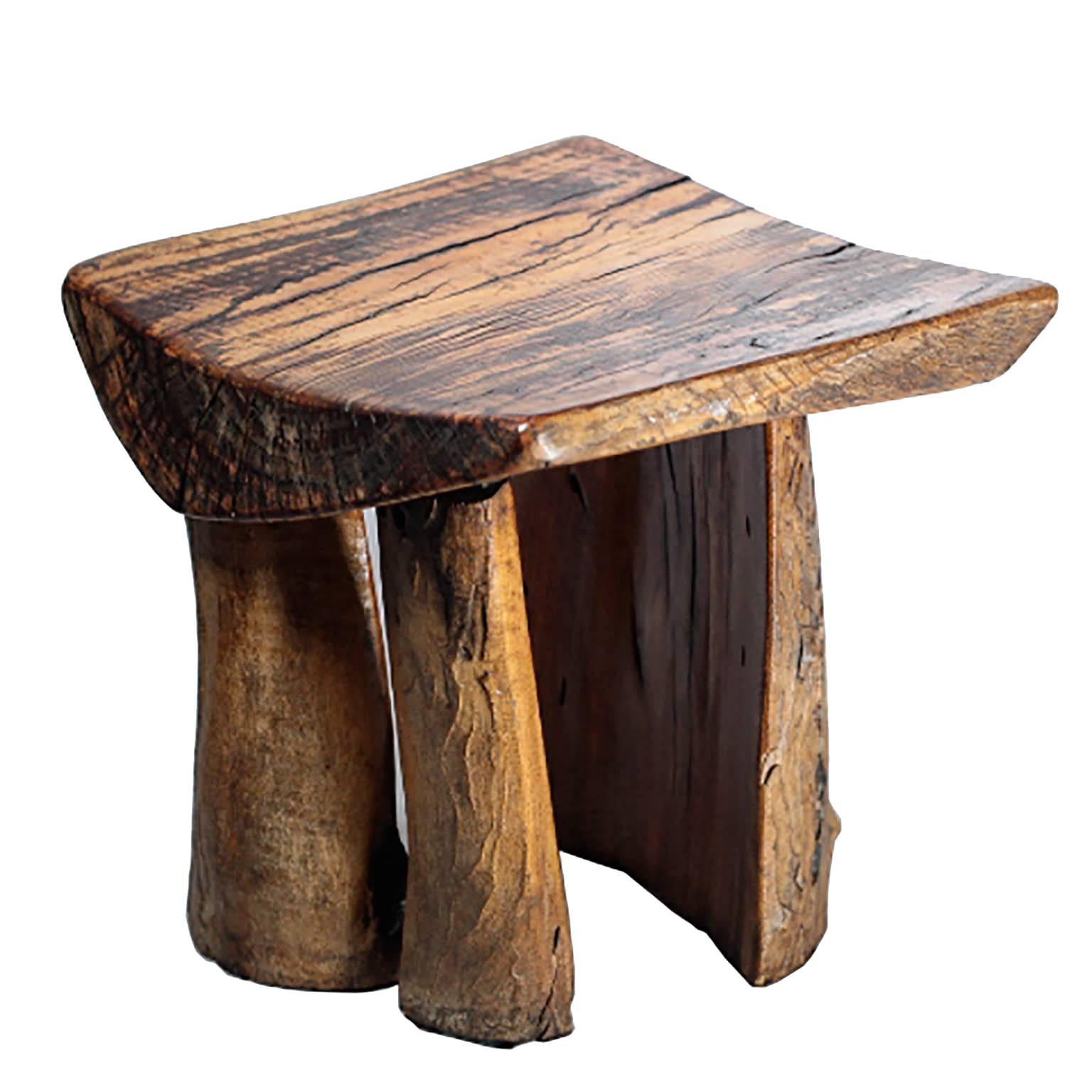 Handmade Rustic Tree Stump Stool at 1stDibs