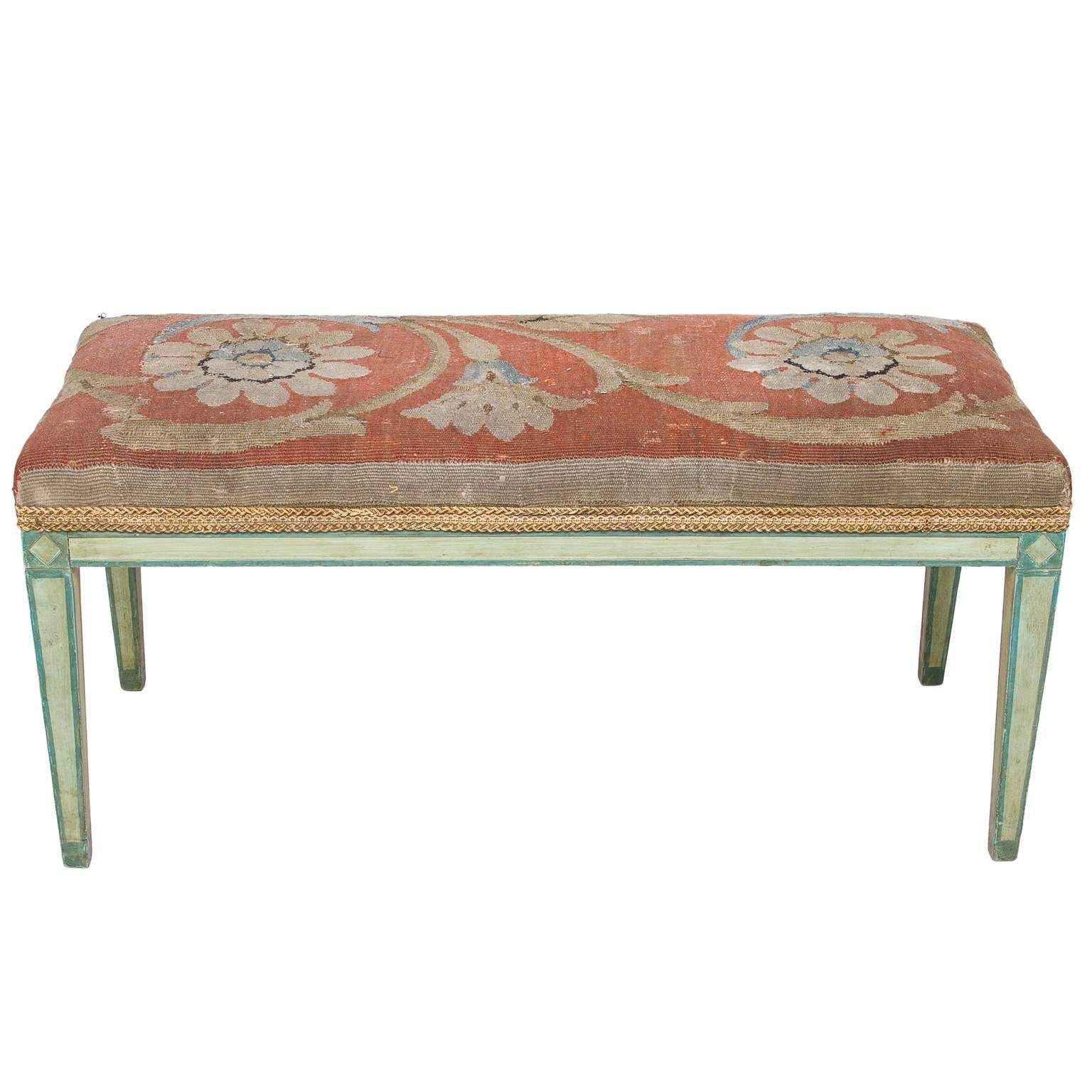 19th Century Tapestry Covered Neoclassical Bench at 1stDibs | tapestry ...
