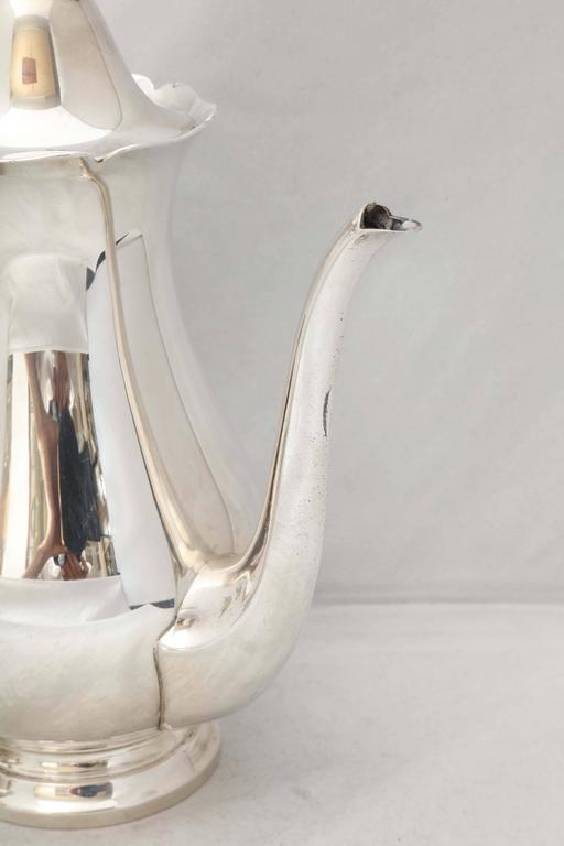 Sterling Silver American Colonial Style Three Piece Coffee or Tea Set ...