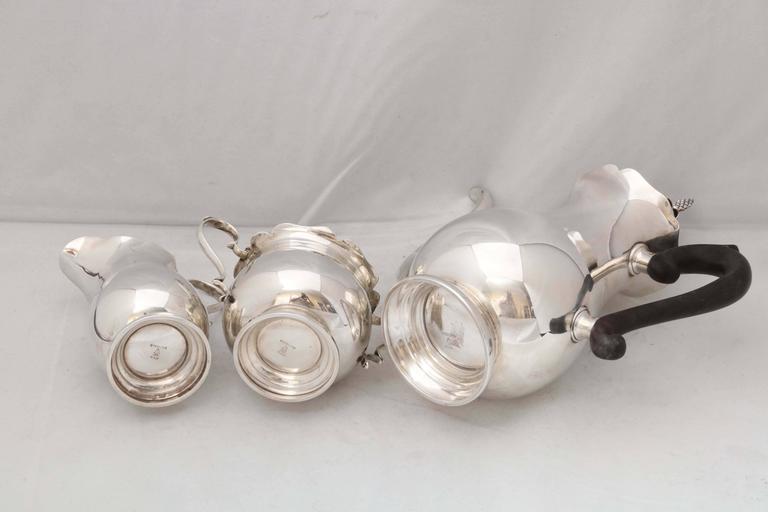 Sterling Silver American Colonial Style Three Piece Coffee or Tea Set ...