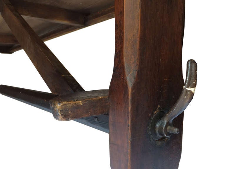 Large Early Trestle Dining Table For Sale at 1stDibs