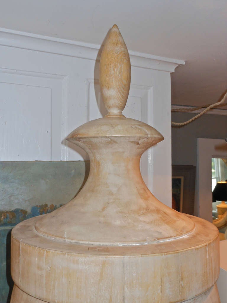 Huge Decorative Wooden Finial For Sale at 1stDibs