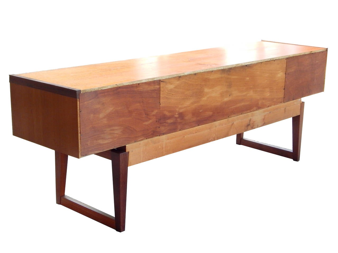 Mid Century Danish Low Console For Sale at 1stDibs