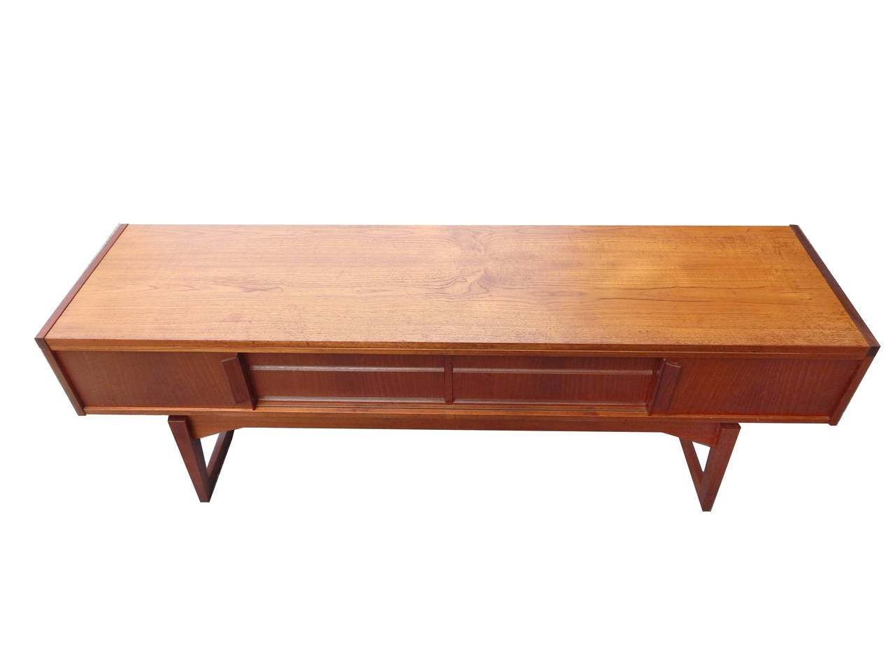 Mid Century Danish Low Console For Sale at 1stDibs