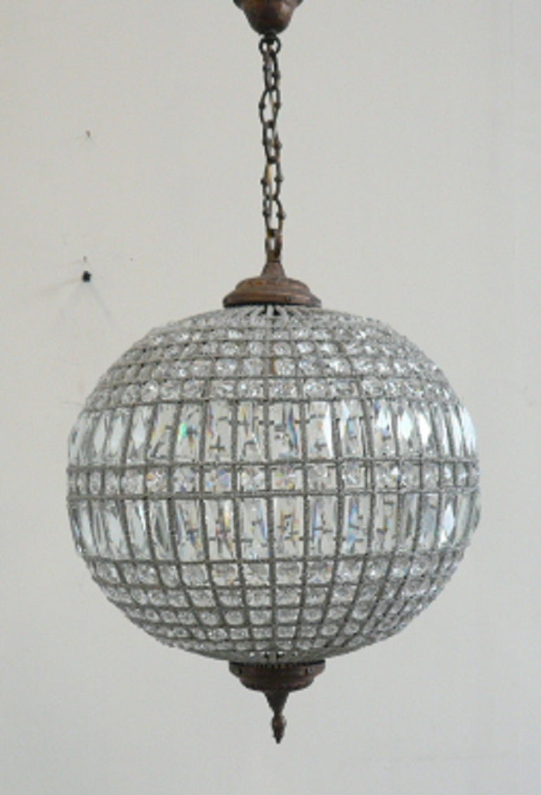 Glass Ball Chandelier For Sale at 1stDibs | glass balls chandelier ...
