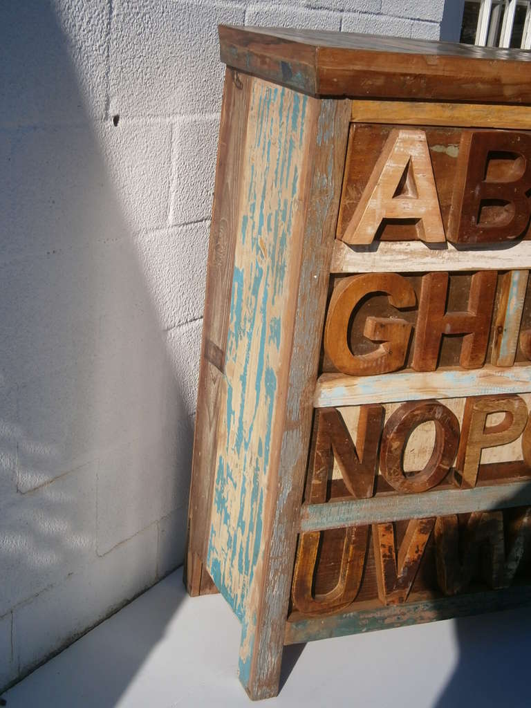 Alphabet Chest of Drawers at 1stDibs | alphabet drawers, alphabet chest ...
