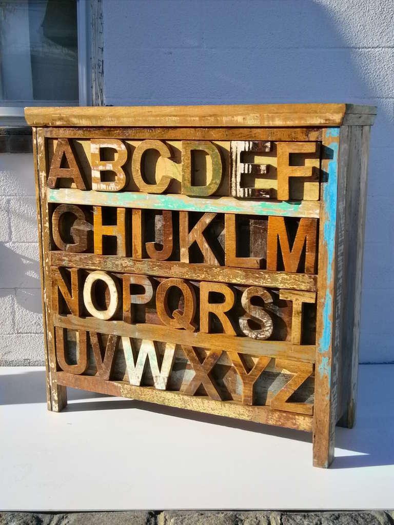 Alphabet Chest of Drawers at 1stDibs | alphabet drawers, alphabet chest ...