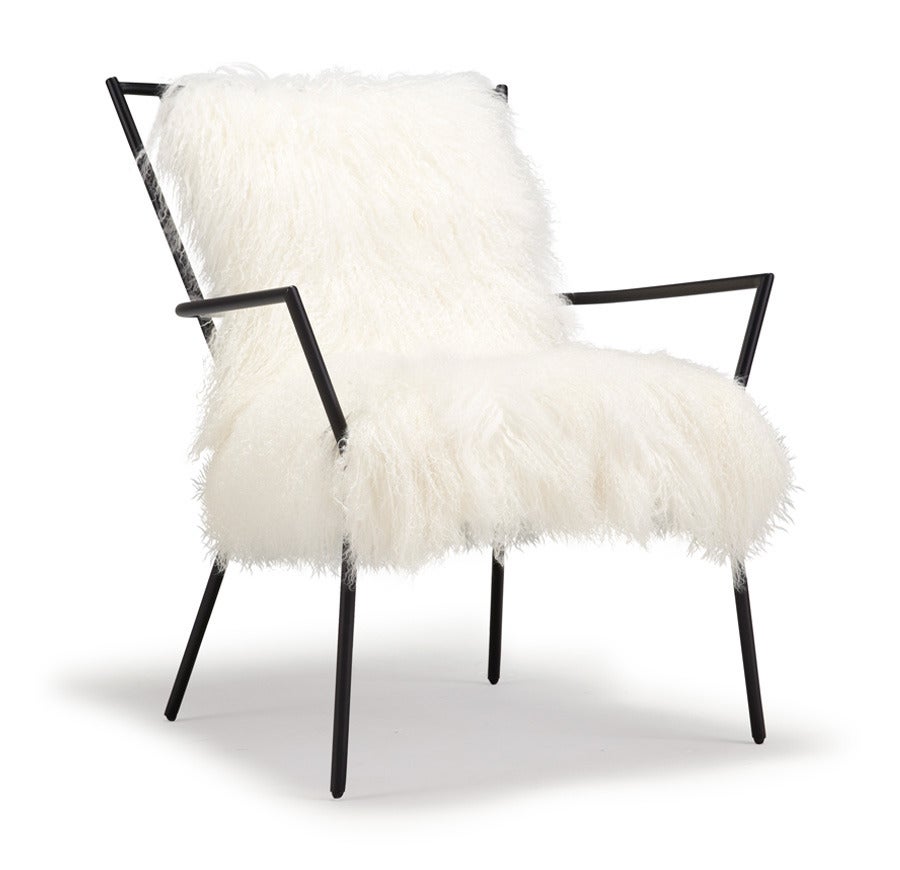 Tibetan Fur Chair For Sale at 1stDibs