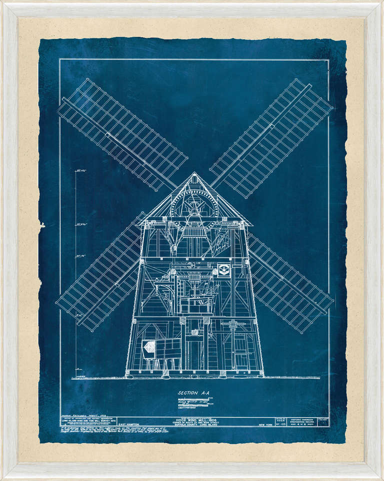Windmill Blueprint Diagrams For Sale at 1stDibs