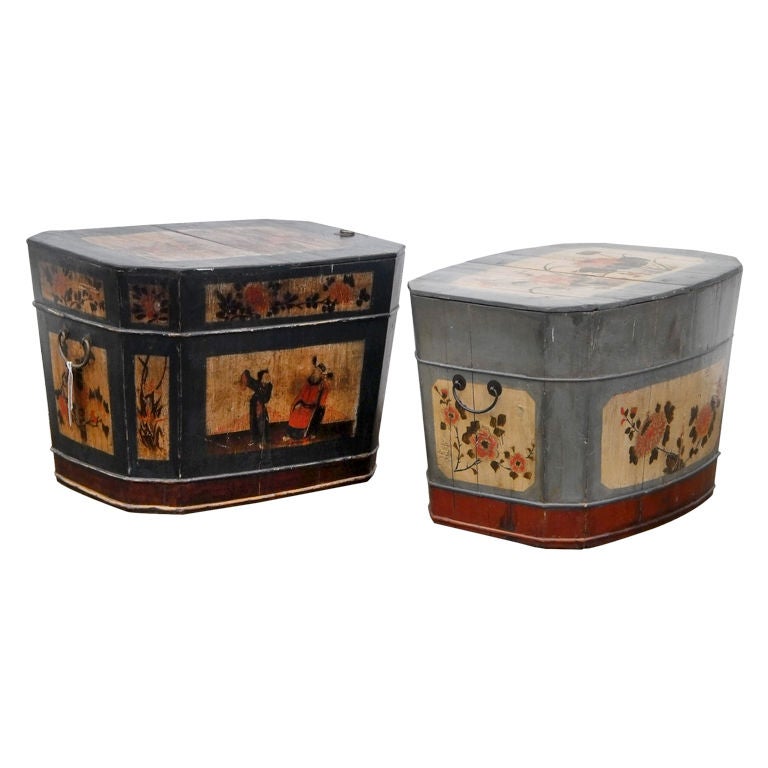 Chinese Shoe Boxes at 1stDibs