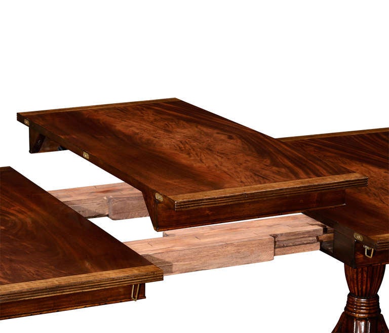 Regency Style Two-Leaf Dining Table For Sale at 1stDibs