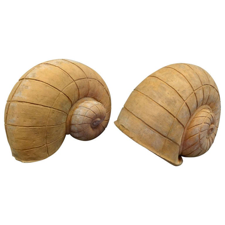 Terracotta Snail Garden Ornaments For Sale at 1stDibs
