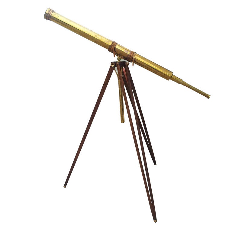 Amazing 19th Century Brass Telescope at 1stDibs