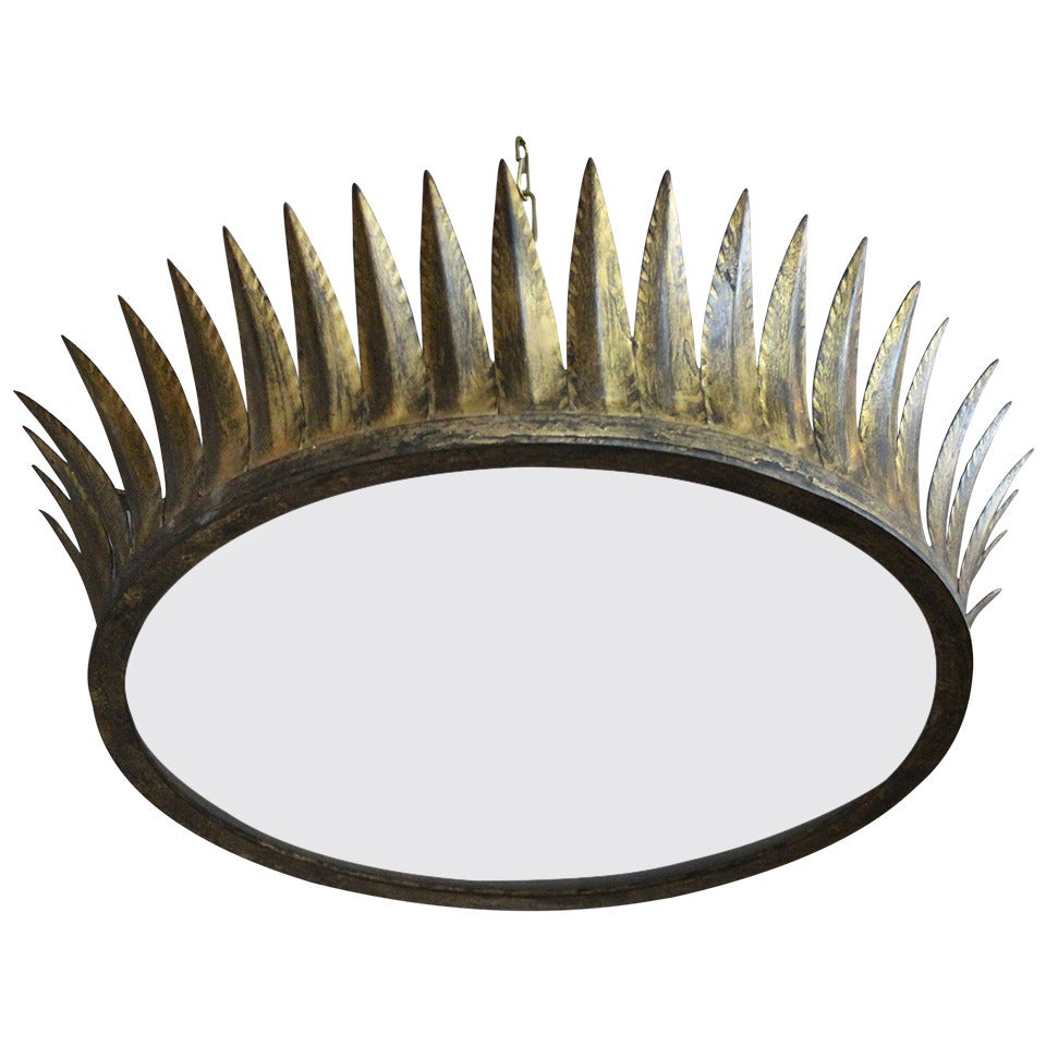 Large Crown Ceiling Fixture at 1stDibs