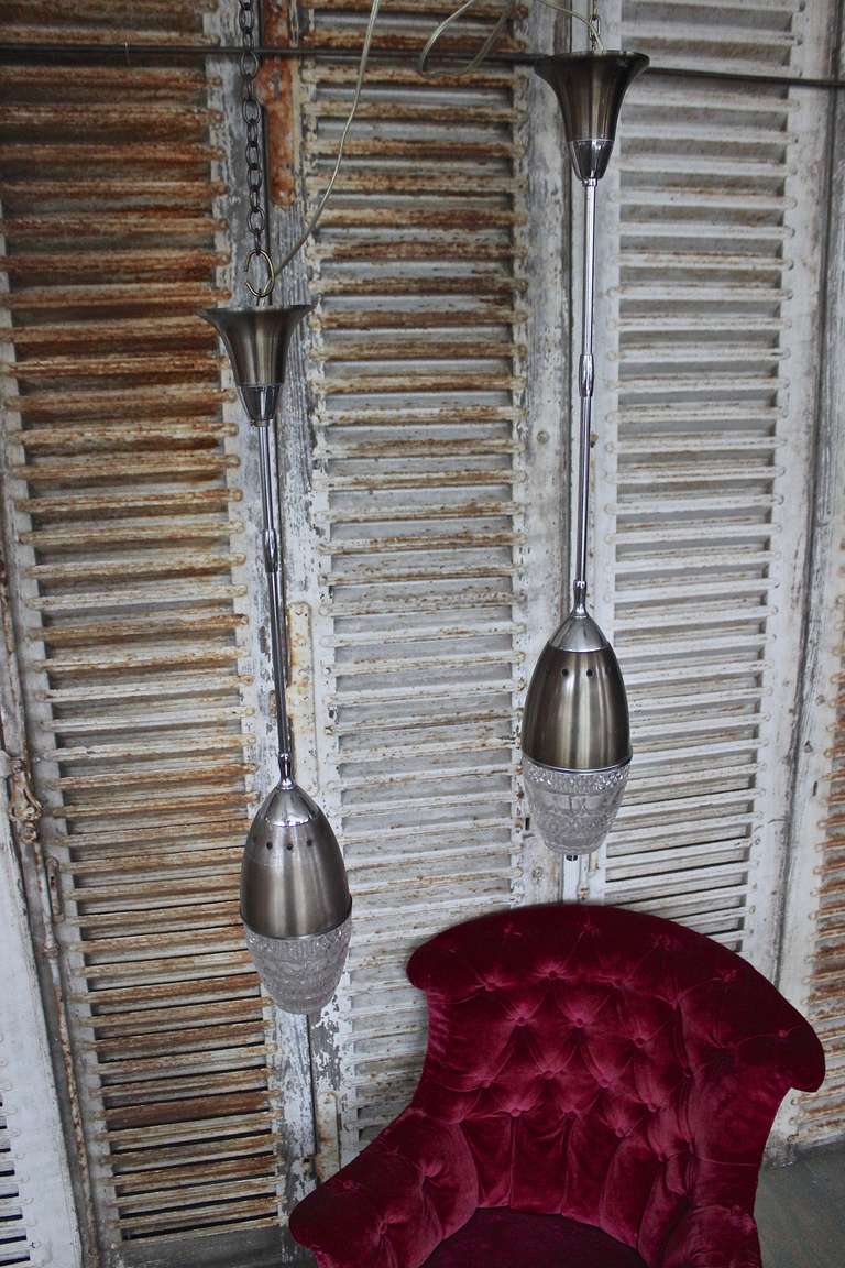 Pair of Italian Hanging Pendants For Sale at 1stdibs