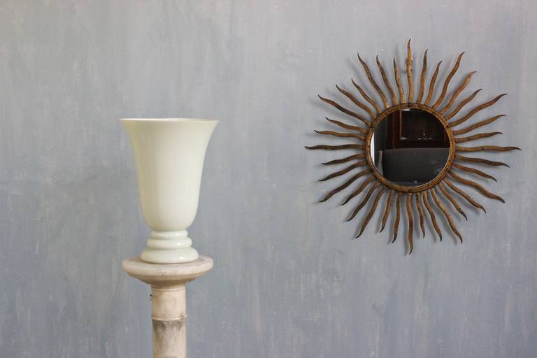 Pair of French Art Deco Style Glass Torcheres by Vianne France For Sale ...