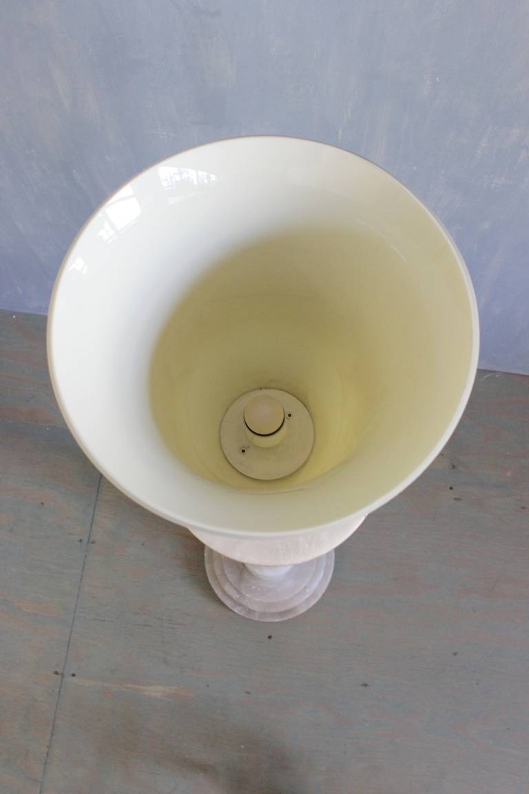 Pair of French Art Deco Style Glass Torcheres by Vianne France For Sale ...