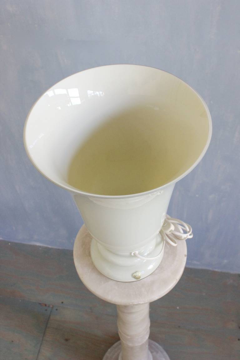 Pair of French Art Deco Style Glass Torcheres by Vianne France For Sale ...