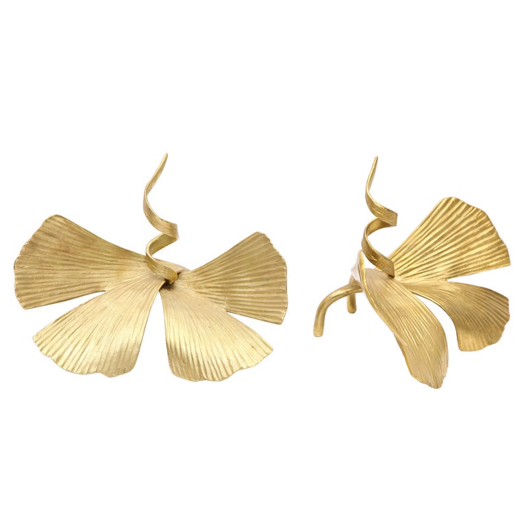 Marc Bankowsky, Ginkgo, Pair of Bronze Candlesticks, France, 2008 For ...