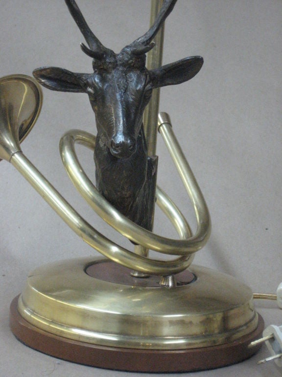 Pair of unusual French Library Table lamps. at 1stDibs